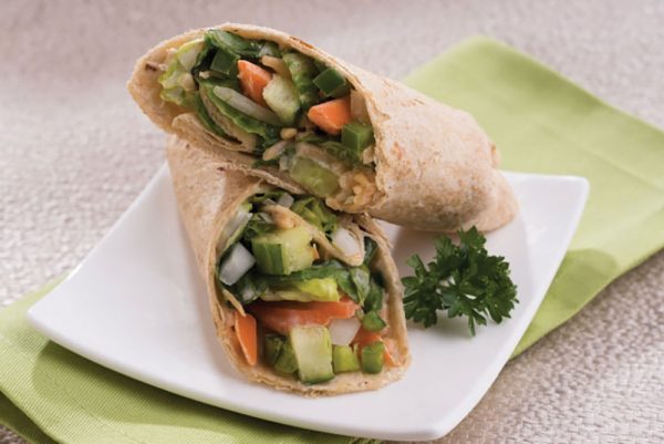 Vegetable Wrap USDA Recipe for Adults in CACFP – Child Nutrition Recipe Box