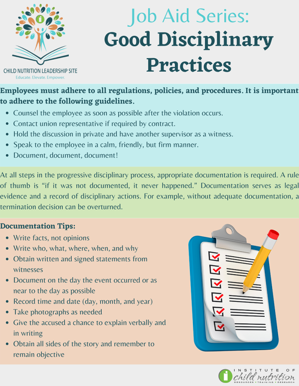 Leadership Job Aids – Institute of Child Nutrition